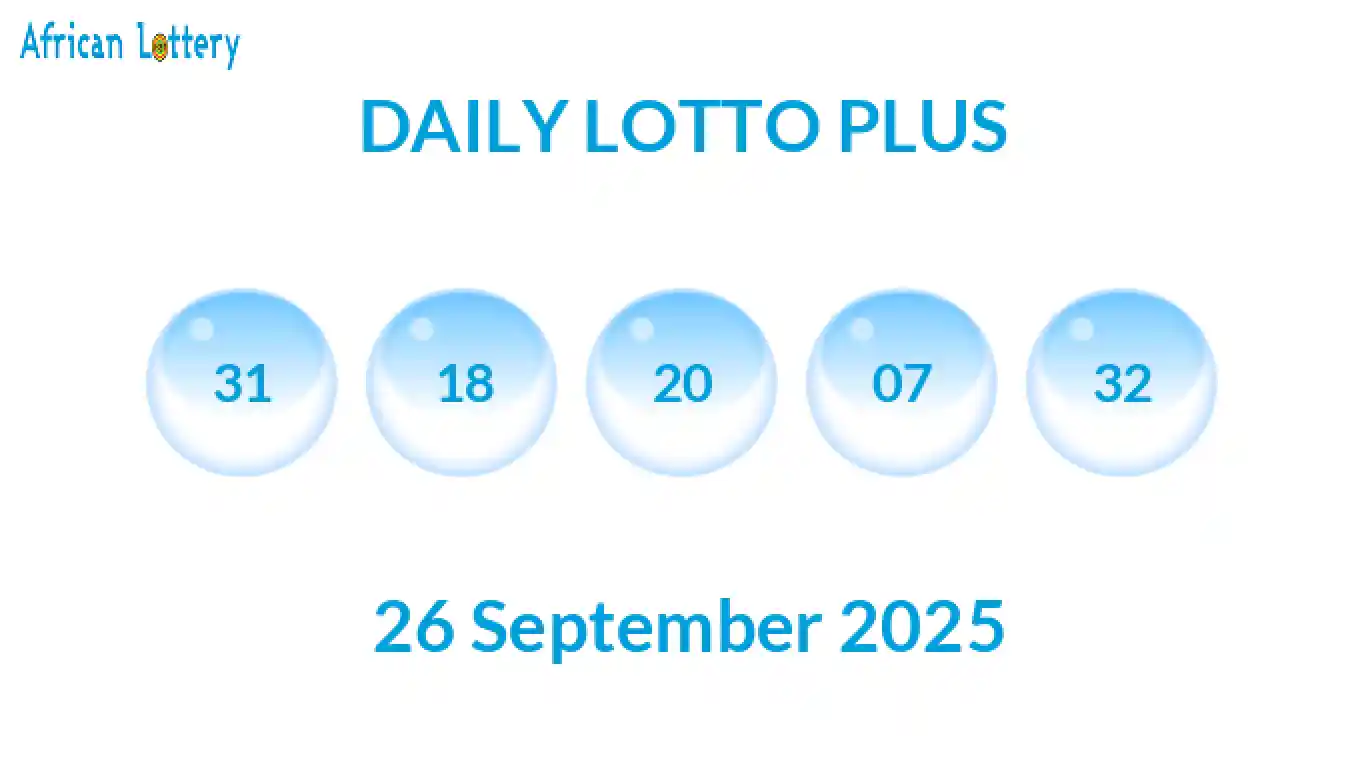 SA Daily Lotto PLUS Summary - 2025-09-26