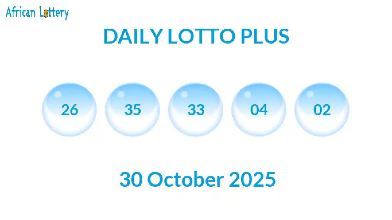 SA Daily Lotto PLUS Summary - 2025-10-30