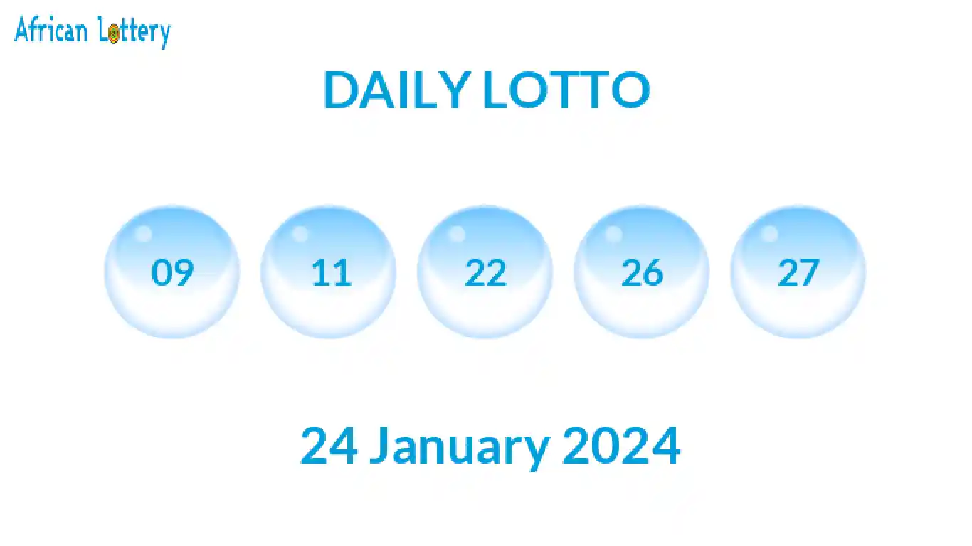 SA Daily Lotto Summary - 2024-01-24