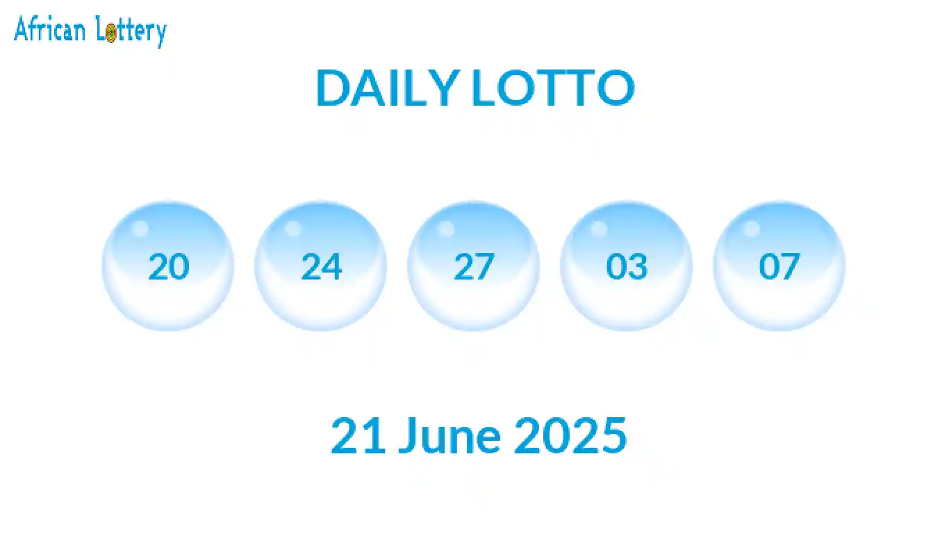 SA Daily Lotto Summary - 2025-06-21