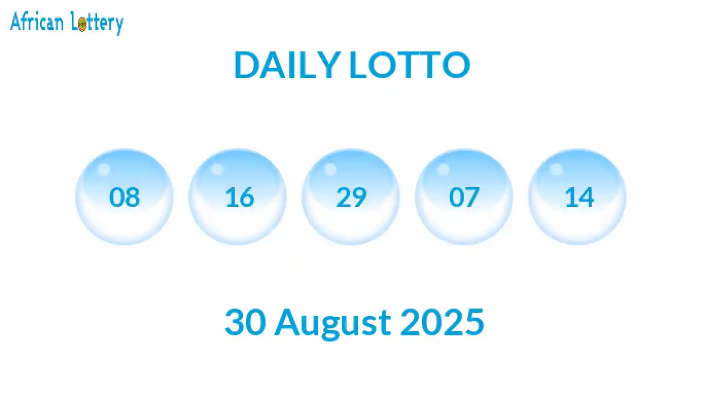 SA Daily Lotto Summary - 2025-08-30