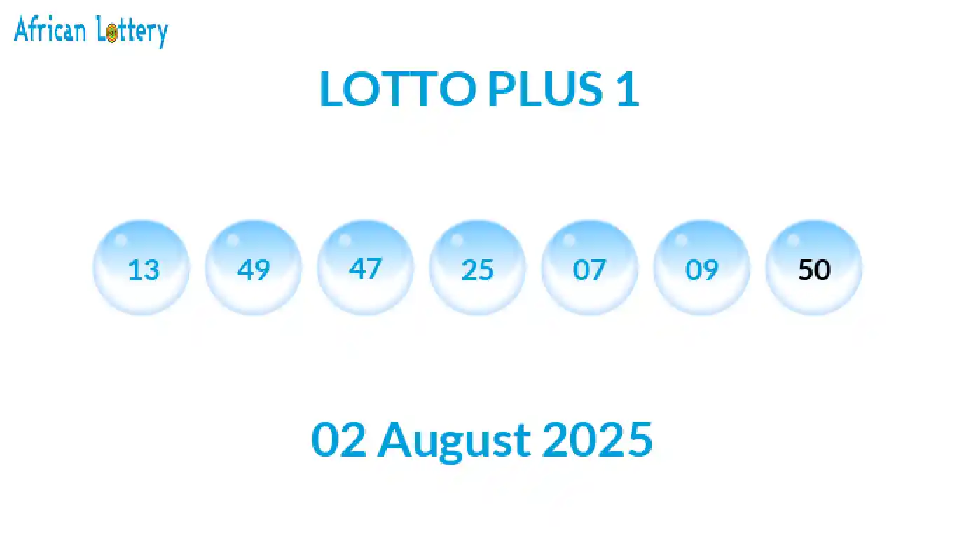 SA Lotto Plus 1 Summary - 2025-08-02