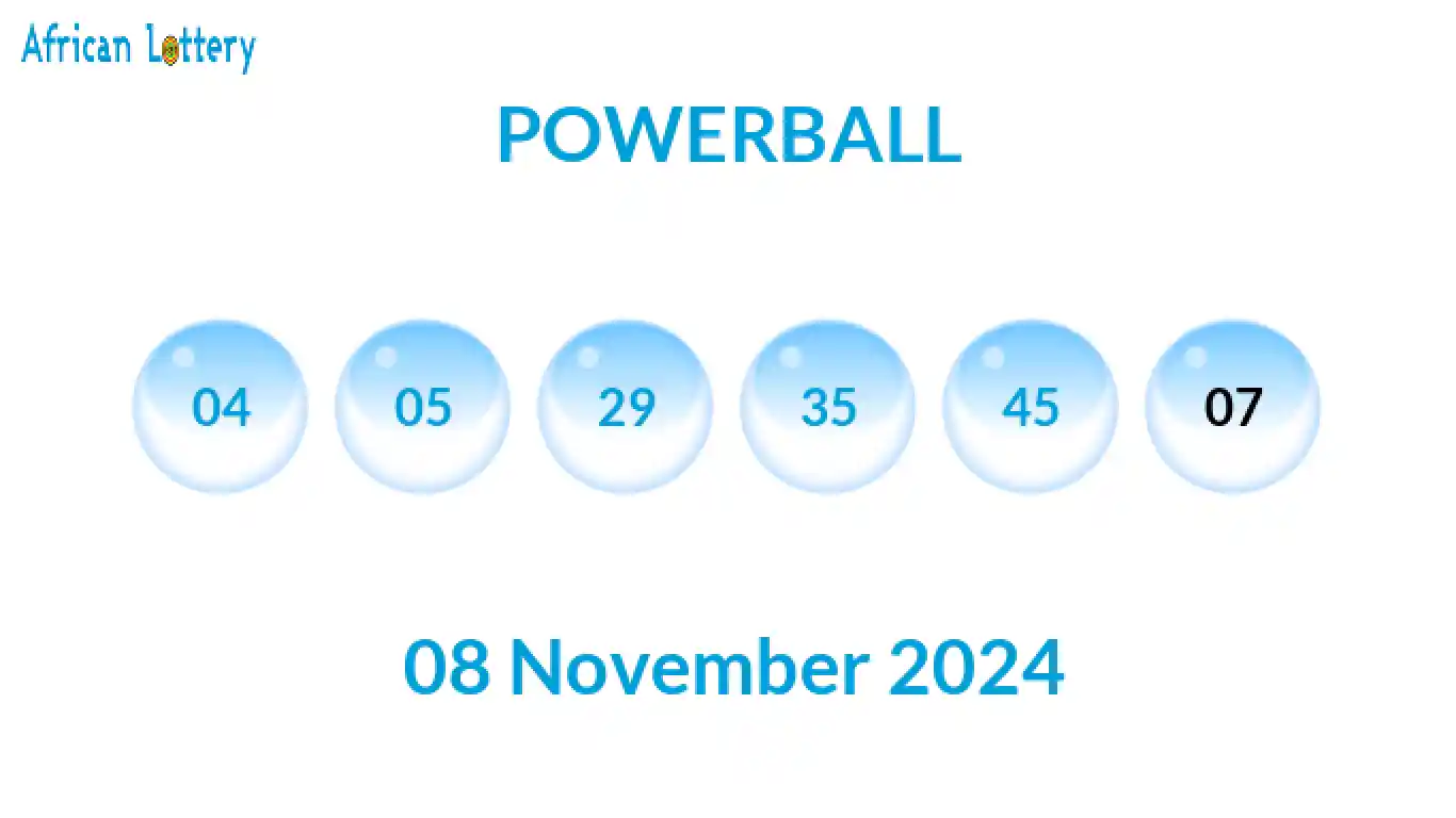 Powerball results, Prizes for 8 November 2024 (Friday 08.11.2024)