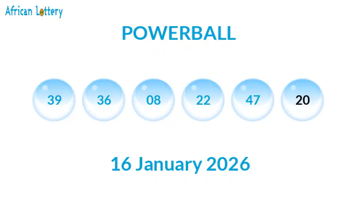 SA Powerball summary - 2026-01-16